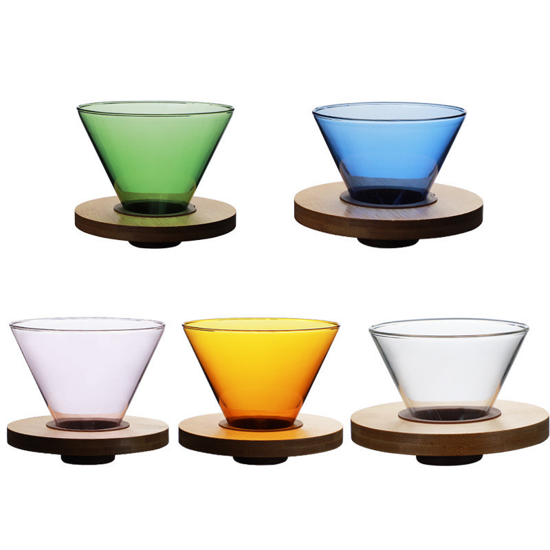 Stained Glass Filter แก้วทนความร้อนสูง Borosilicate Hand-Brewed Coffee ...