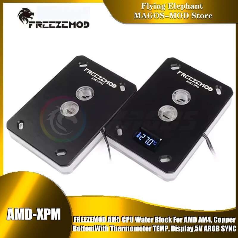 FREEZEMOD AM5 CPU Water Block สําหรับ AMD AM4, ก้นทองแดงพร้อม ...