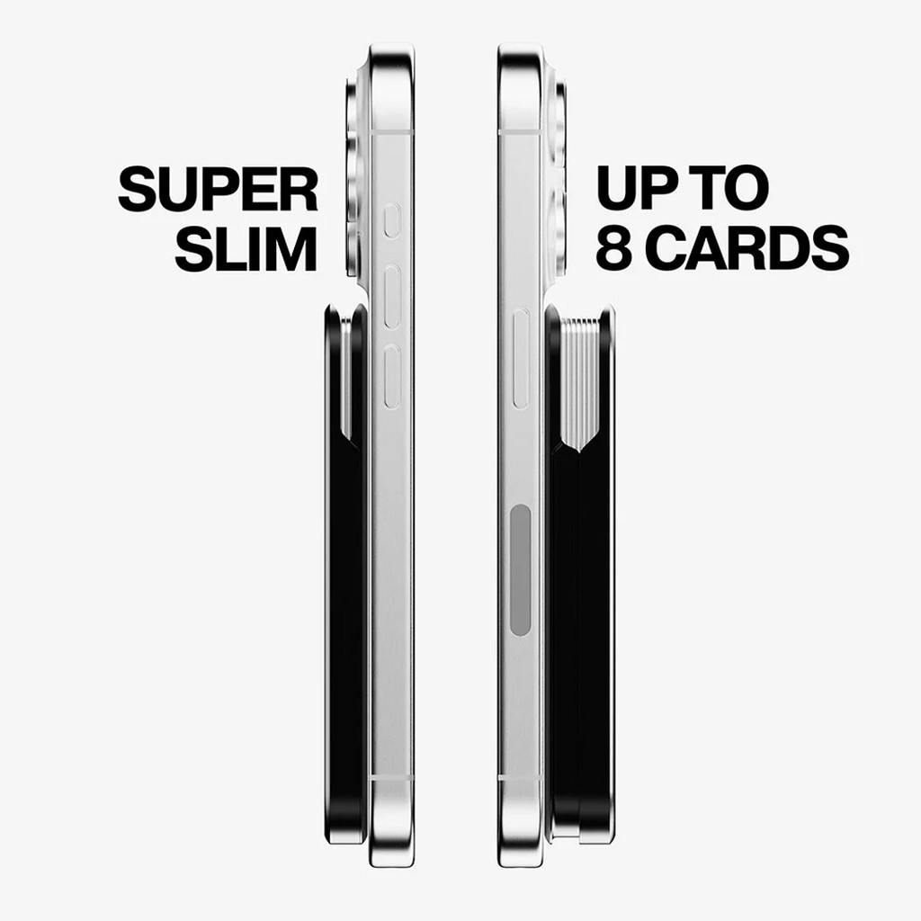 OHSNAP! Snap Grip Wallet ที่เก็บบัตร8ใบติดหลังมือถือแบบแม่เหล็กเกรดพรีเ ...