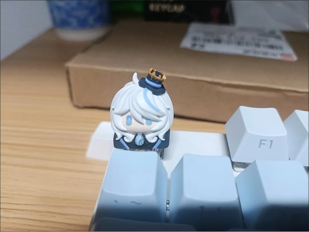 Genshin Furina Keycap น่ารักการ์ตูน 3D สร้างสรรค์น่ารัก MX สวิทช์ ...