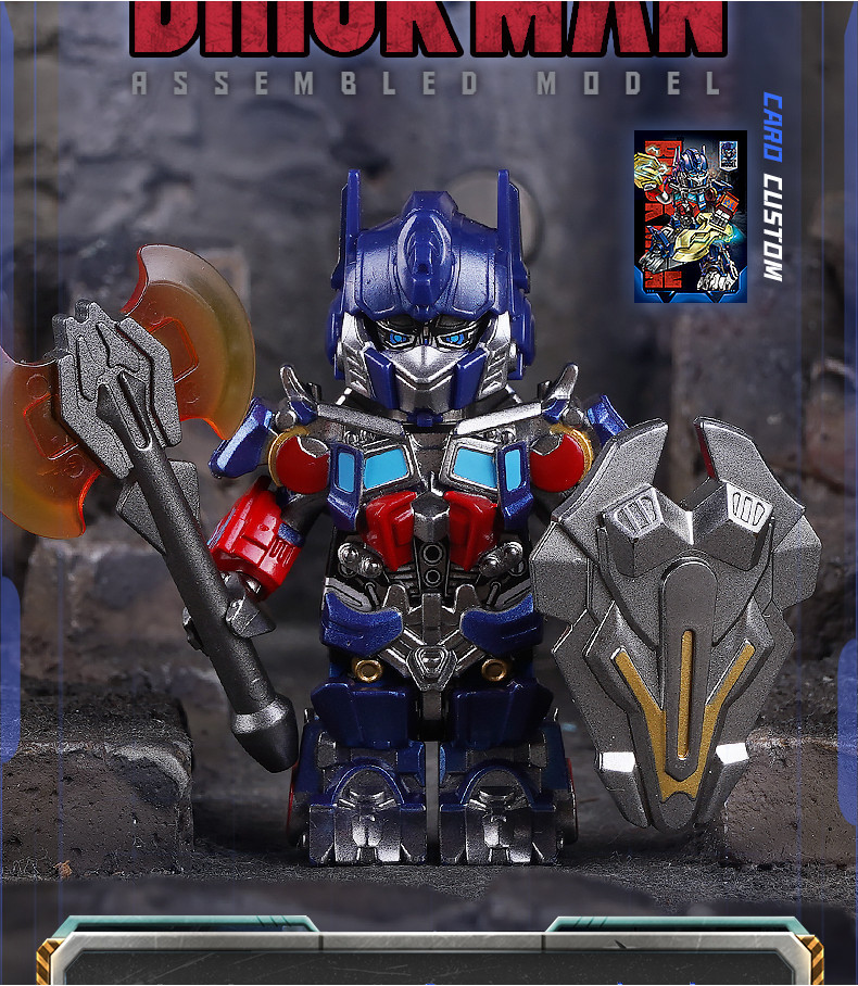 Brickman Transformers Optimus Prime Bumblebee Megatron Minifigures 3in1 ...