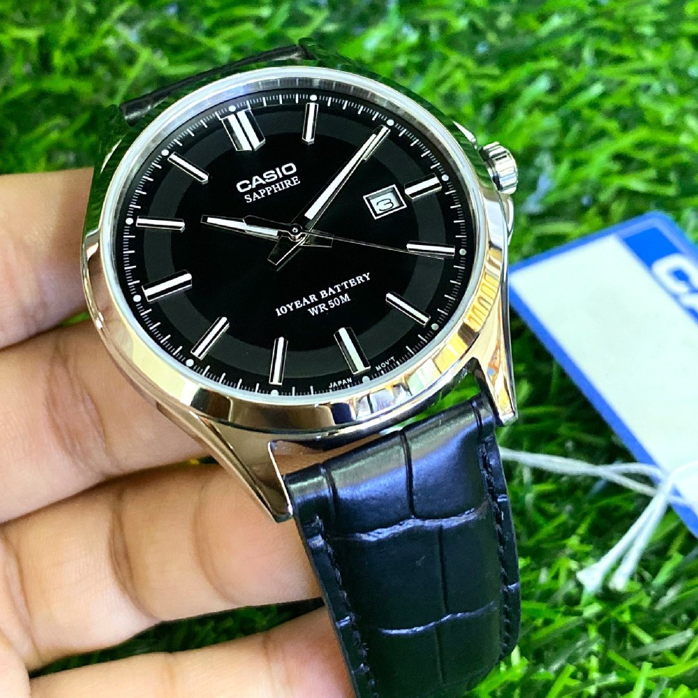 Casio นาฬิกาข้อมือผู้ชาย รุ่น MTS-100D(สายแสตนเลส) MTS-100L(สายหน้ง ...