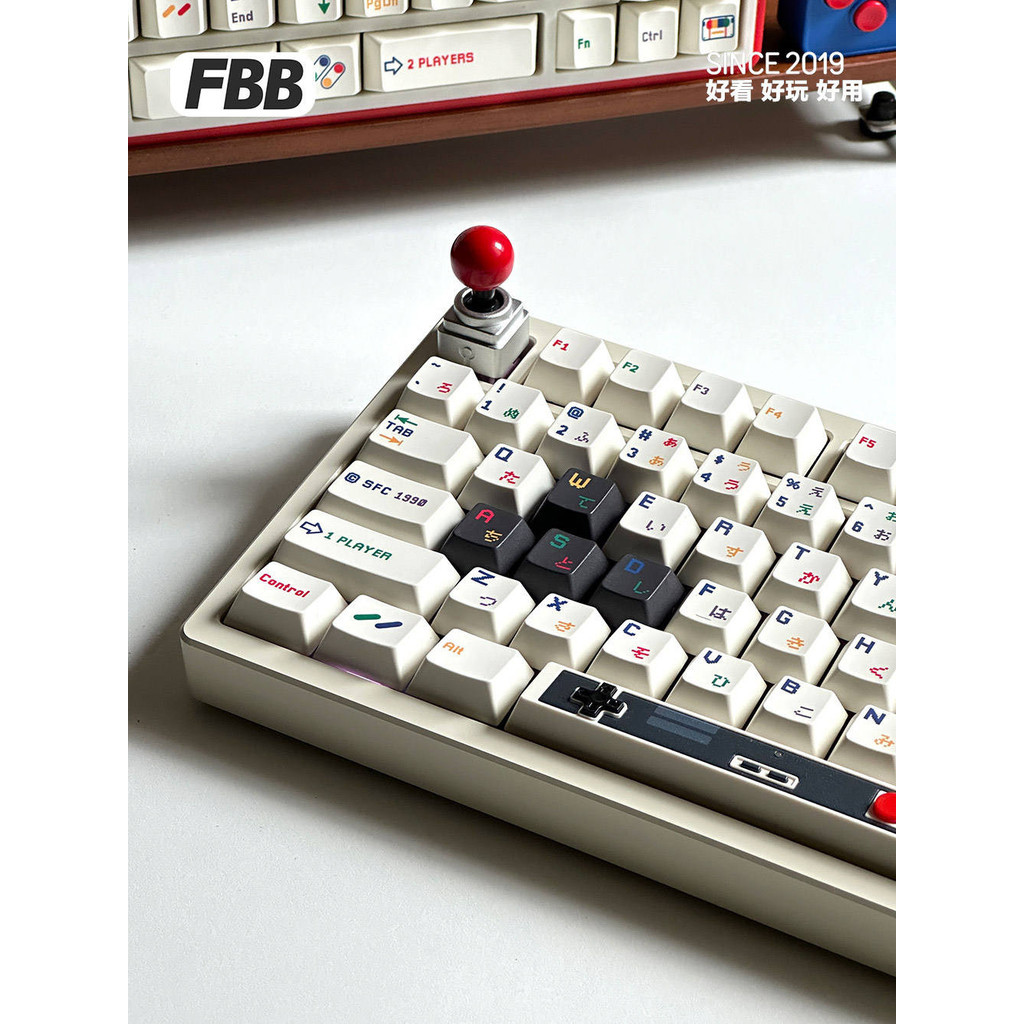 Fbb Original SFC Keycap 1990 ระเหิด PBT ที่กําหนดเอง NGC คีย์บอร์ด 87 คีย์ส่วนบุคคล Wooting ...