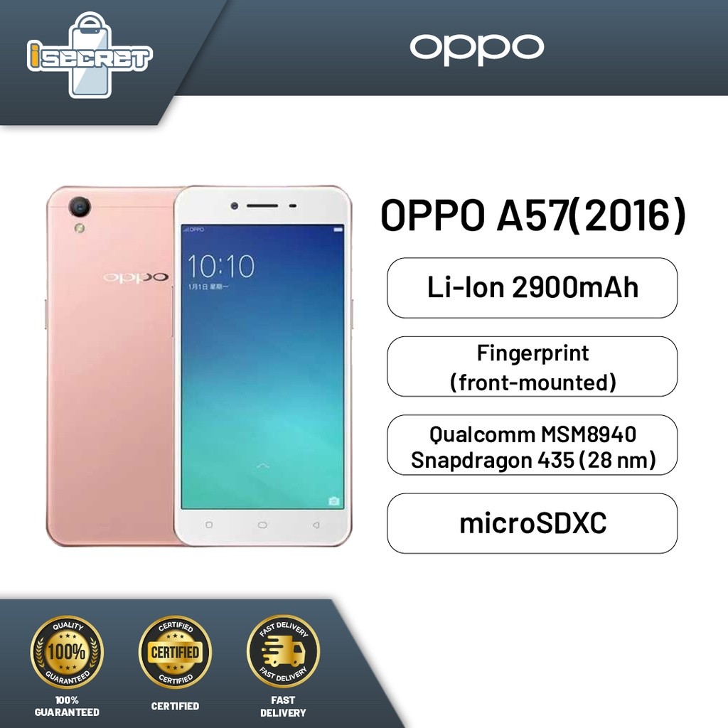 ในสต็อก Oppo A57 - การบริจาคมือสอง (3GB RAM + 32GB ROM 5.2 นิ้ว 13MP LTE) สมาร์ทโฟนนําเข้า ...
