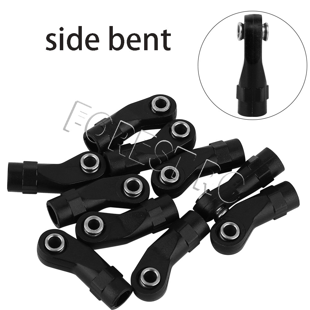 10/50 ชิ้นพลาสติก M3 M4 Ball Bent ตรงหัว Linkage ดึง Rod Tie Rod End ...