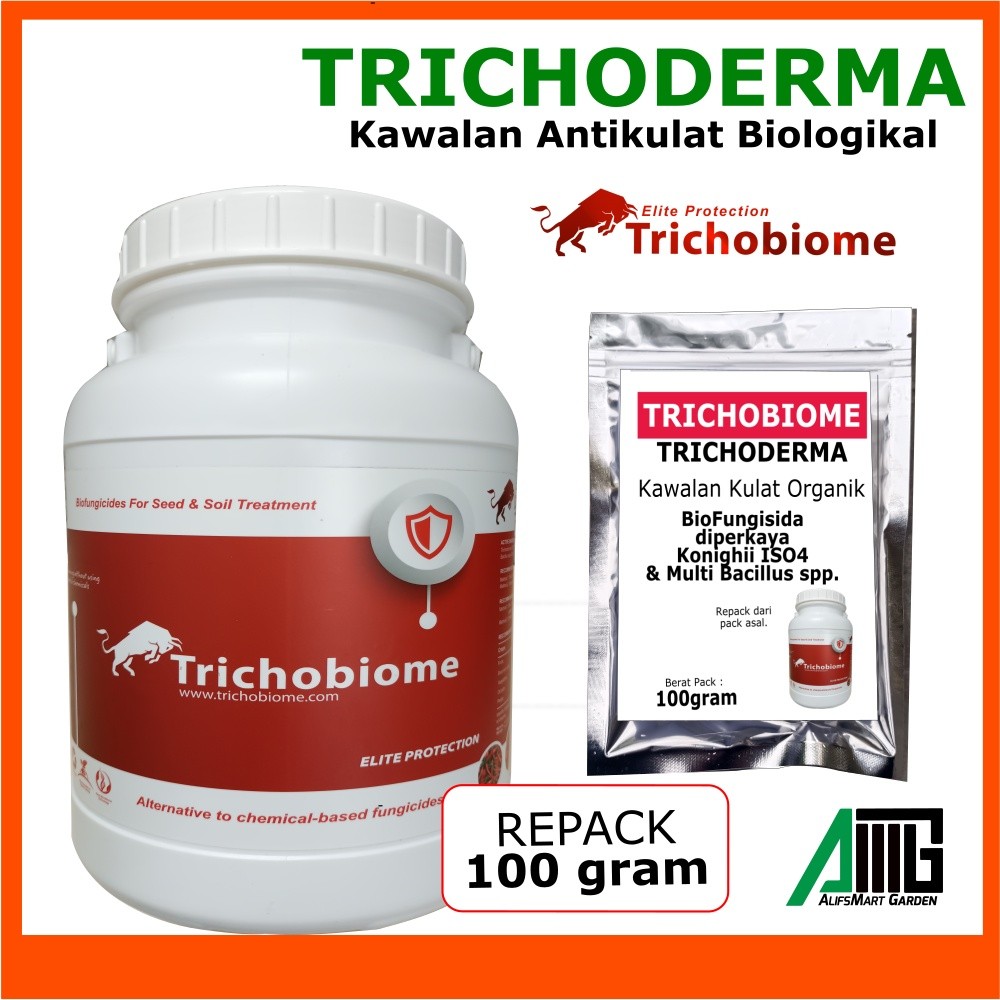 ในสต็อก (100g) TRICHODERMA Multi Balus Trichobiome Koningii ISO4 Organik Rawatan Kulat Pokok Tin ...