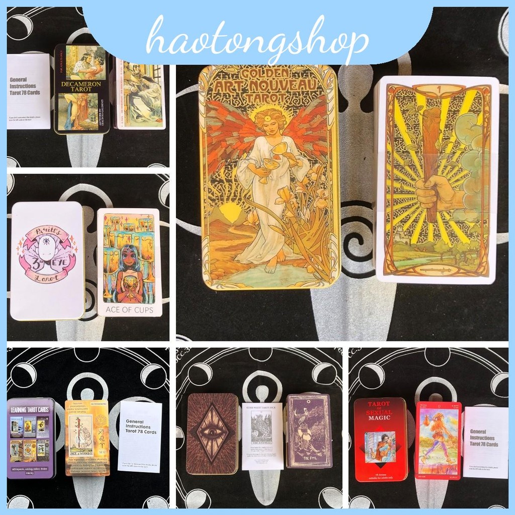 Decks Artistic Tarot พร้อมฟอยล์สีทองเสร็จสิ้นสําหรับเกม Captivating ...