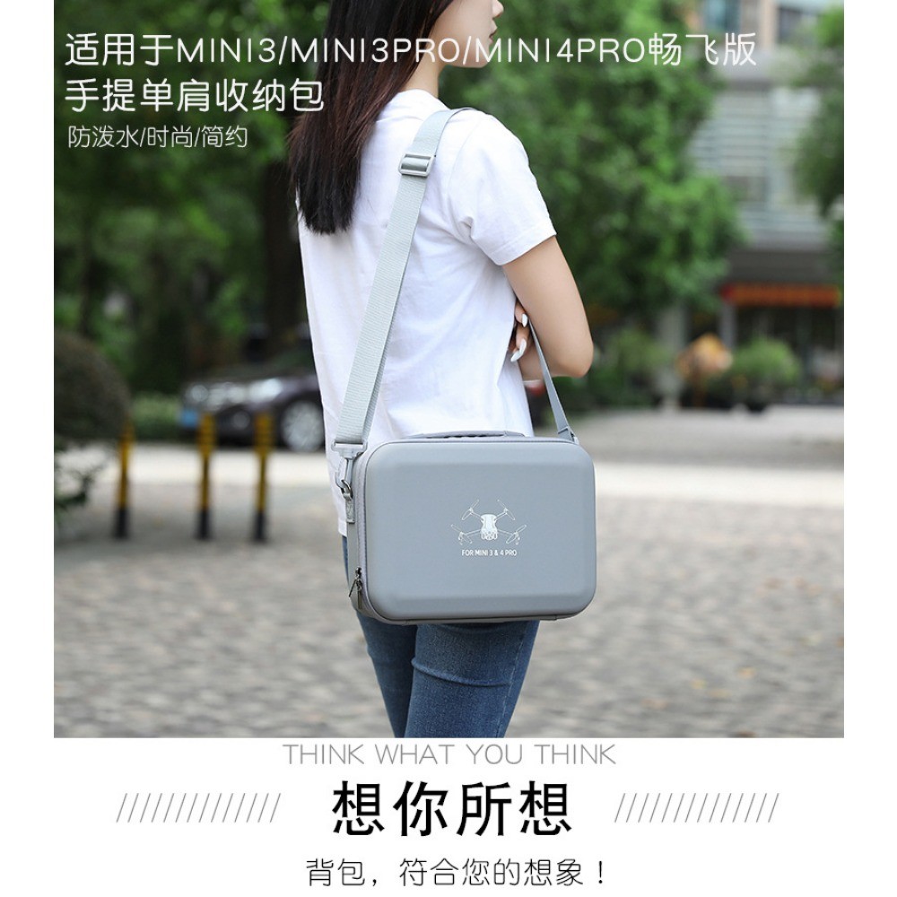 เที่ยวบินกล้องกระเป๋าเก็บสําหรับ DJI Mini3/3 Pro/4 Pro กล่องกระเป๋าเป้สะพายหลังกล่องเก็บกระเป๋า ...