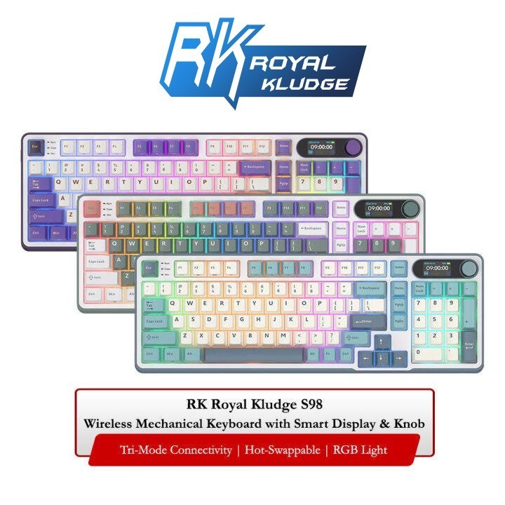 KEYBOARD RK Royal Kludge RK S98 Blackberry 98 Key Tri-Mode RGB RKS98 ...