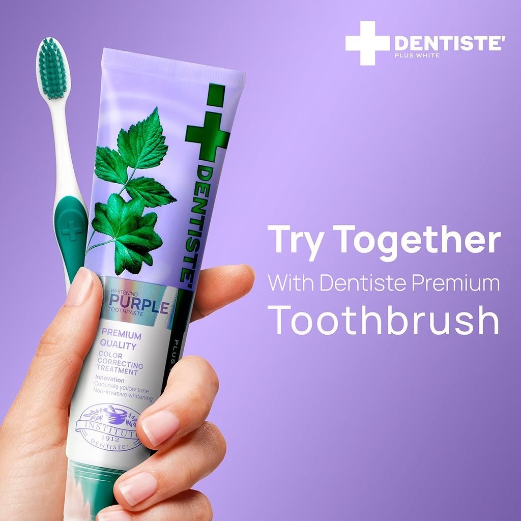 [สินค้าขายดี] Dentiste' Purple Toothpaste 100 g. ปรับฟันขาวเร่งด่วน ...