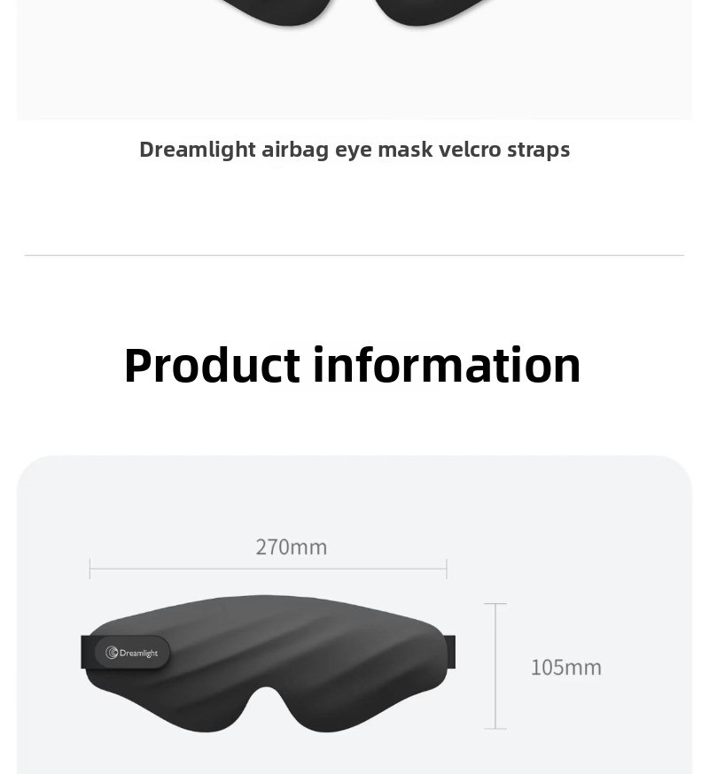 Dreamlight 4S Eye mask 3D Light Blocking Eye Protection sleep Nap ...