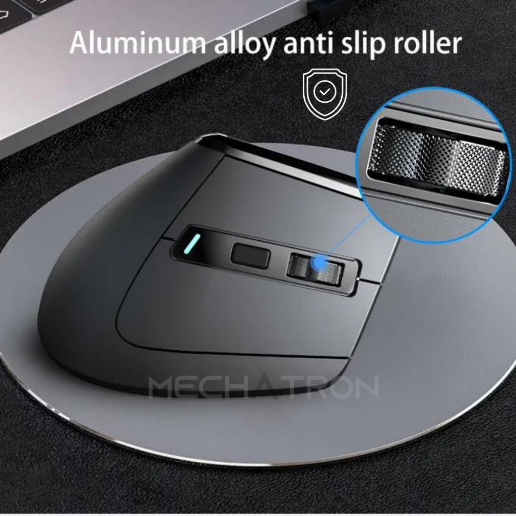 Mechatron V20 Vertical Ergonomic Wireless Mouse เมาส์ไร้สาย Bluetooth+2 ...
