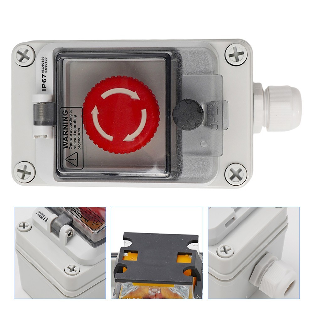 [Cra]สวิตช์ Estop คุณภาพสูงพร้อมกล่อง e-Stop Box Stop Push Button Switch พร้อมกล่อง | Shopee ...