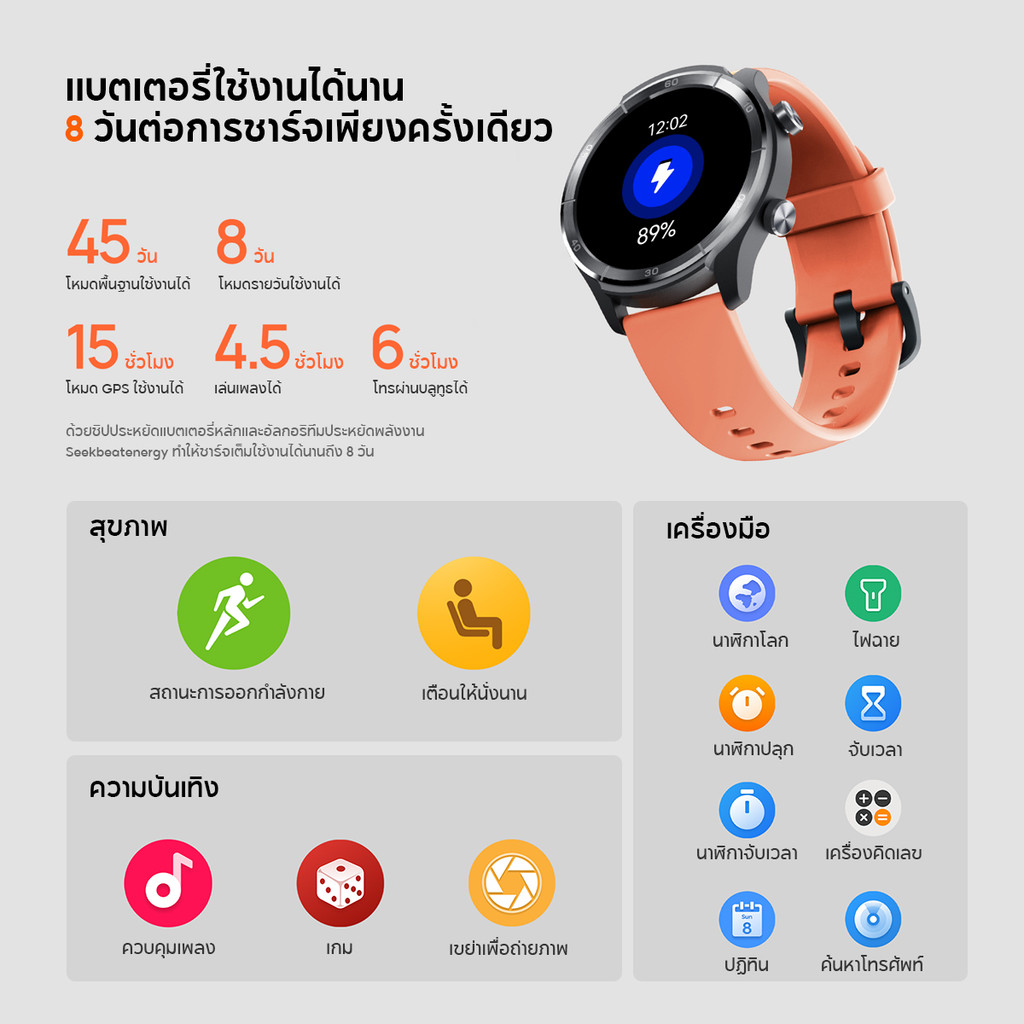 Mibro Watch A3 สมาร์ทวอทช์ หน้าจอ IPS ขนาด 1.39 นิ้ว 60Hz คุยโทรศัพท์ ...
