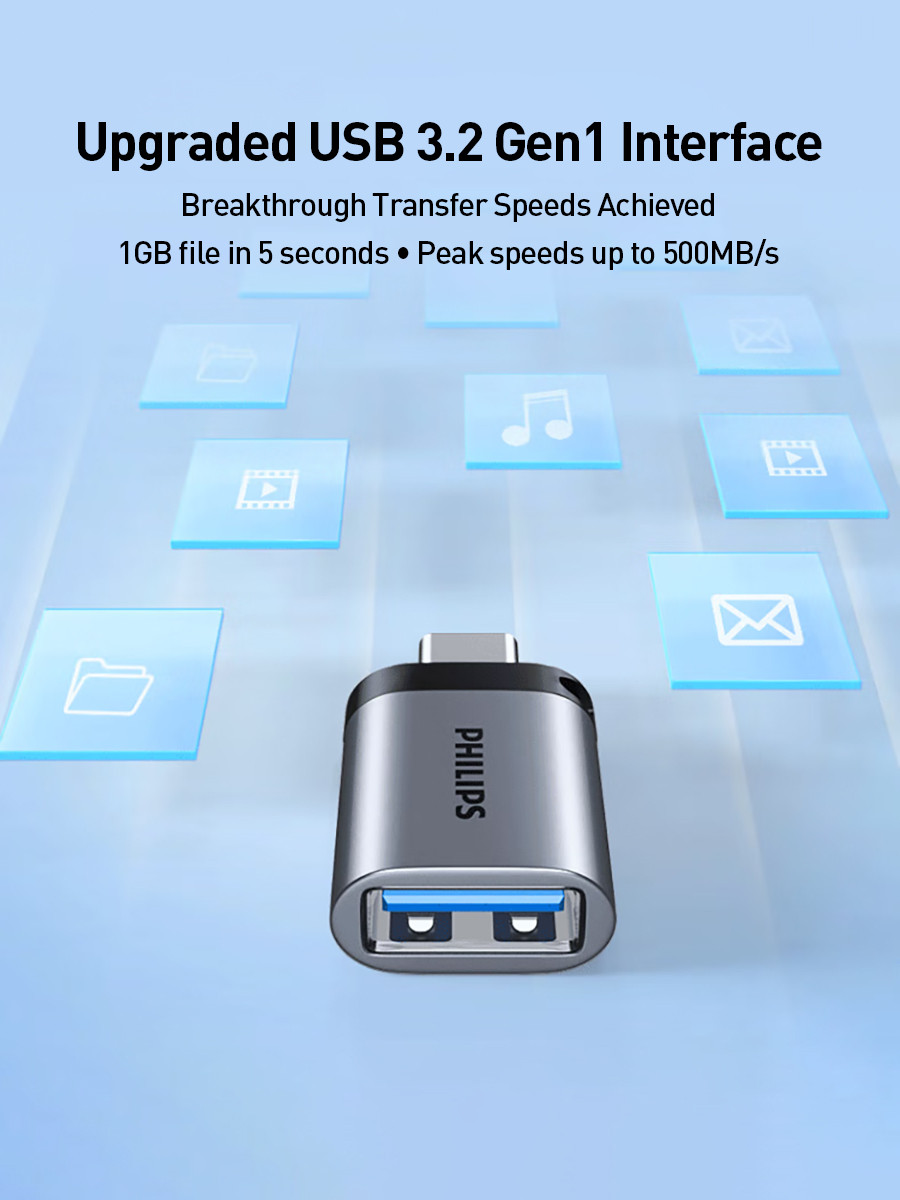 Philips อะแดปเตอร์ USB Type-C เป็น USB-A | Shopee Thailand