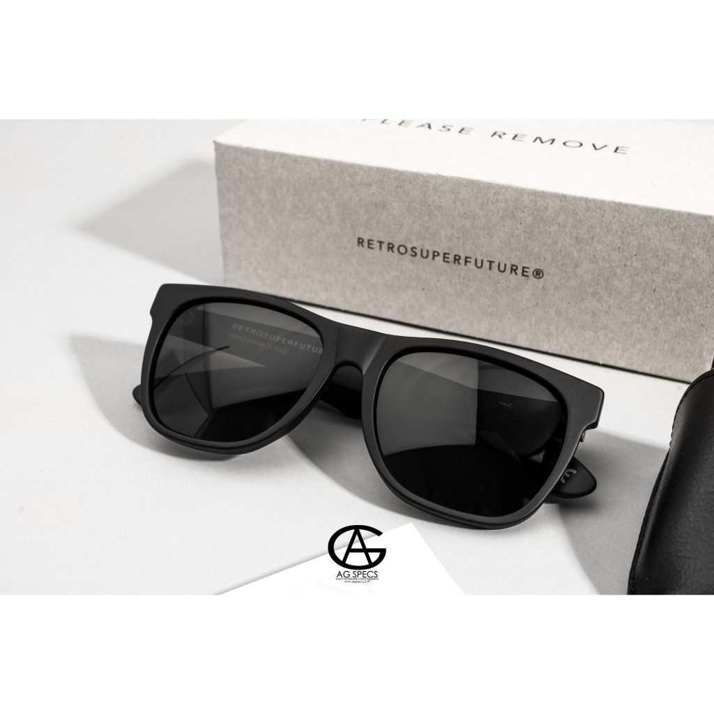แว่นตากันแดด SUPER CLASSIC BLACK MATTE ของแท้ รับประกัน อุปกรณ์ครบ ...