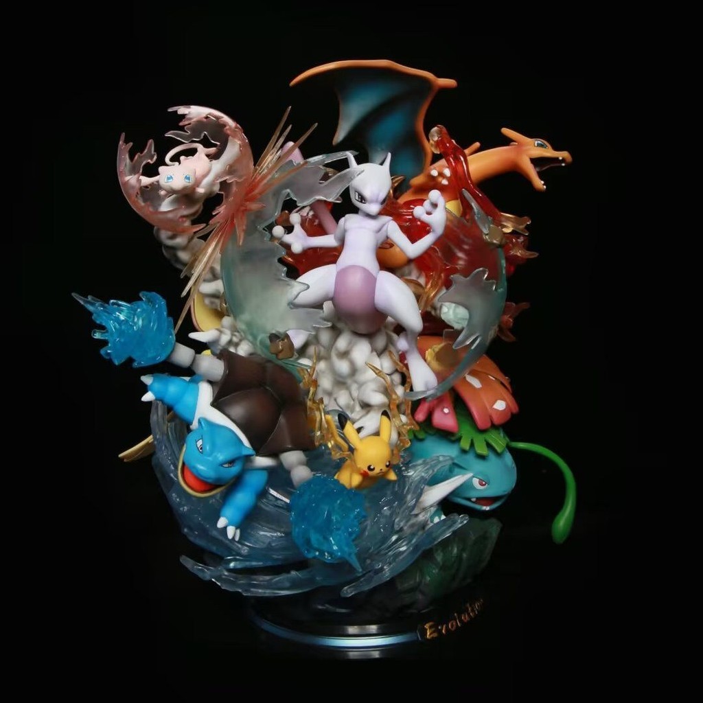 Pokemon MFC Super Dream Counterattack Charizard Pika ขนาดใหญ่ฉากรูปปั้น ...