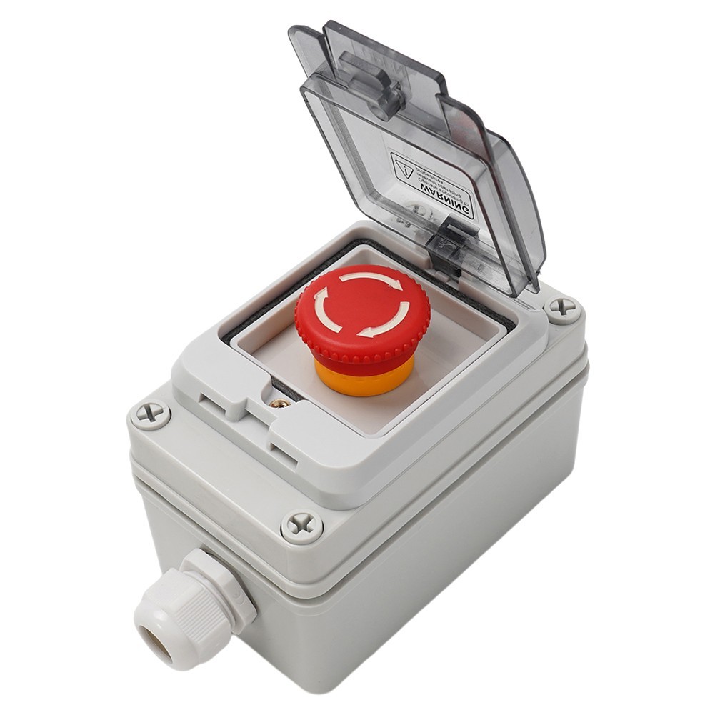 สวิตช์ Estop พร้อมกล่อง e-Stop Box Stop Push Button Switch พร้อมกล่อง ...