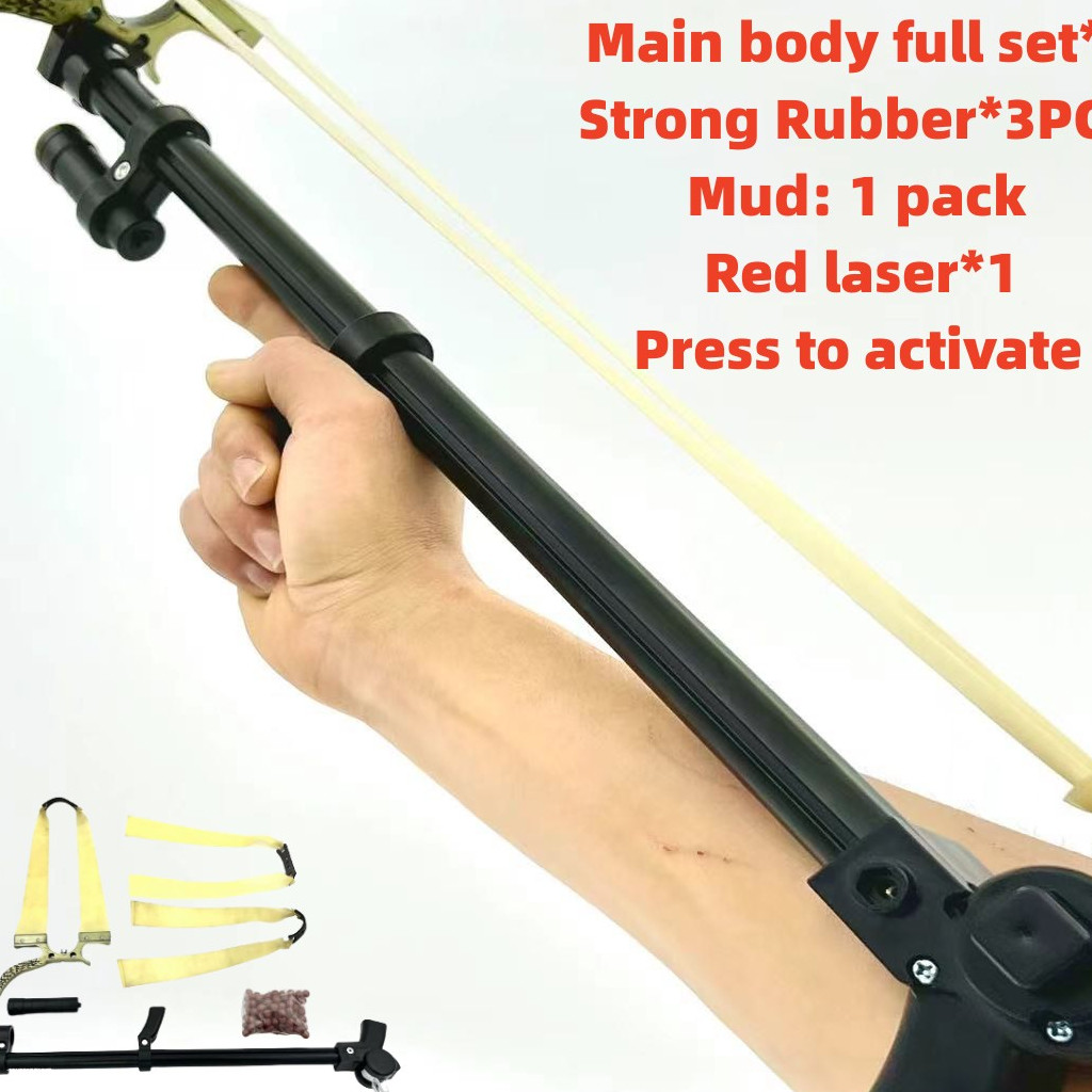 ในสต็อก ใหม่Toy Getah Lastik สแตนเลส Slingshot ปืนยางปืนไรเฟิลสําหรับ ...