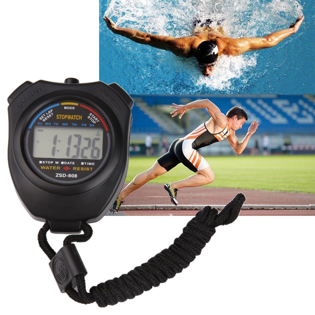 ในสต็อก [WOR]DiscountDigital Running Timer Chronograph Sports Stopwatch ...