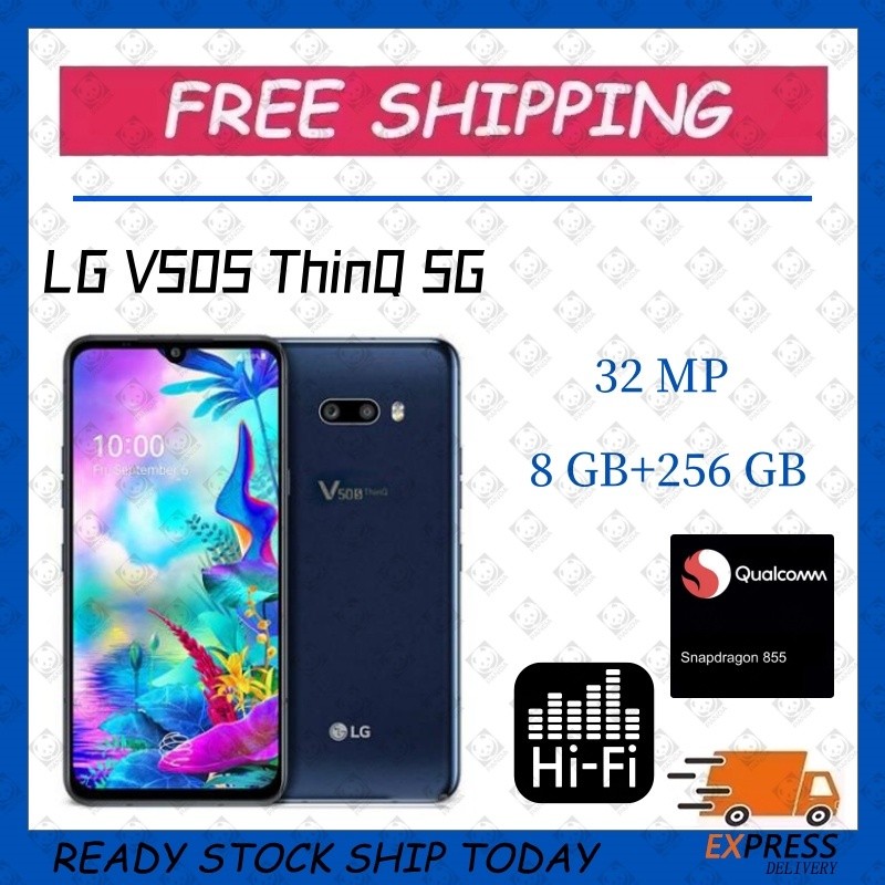 ในสต็อกfullsetlg V50S [8GB RAM+256GB ROM] Qualcom SnapDragon 855 5G specเดียวกันท้องถิ่น [ดี ...