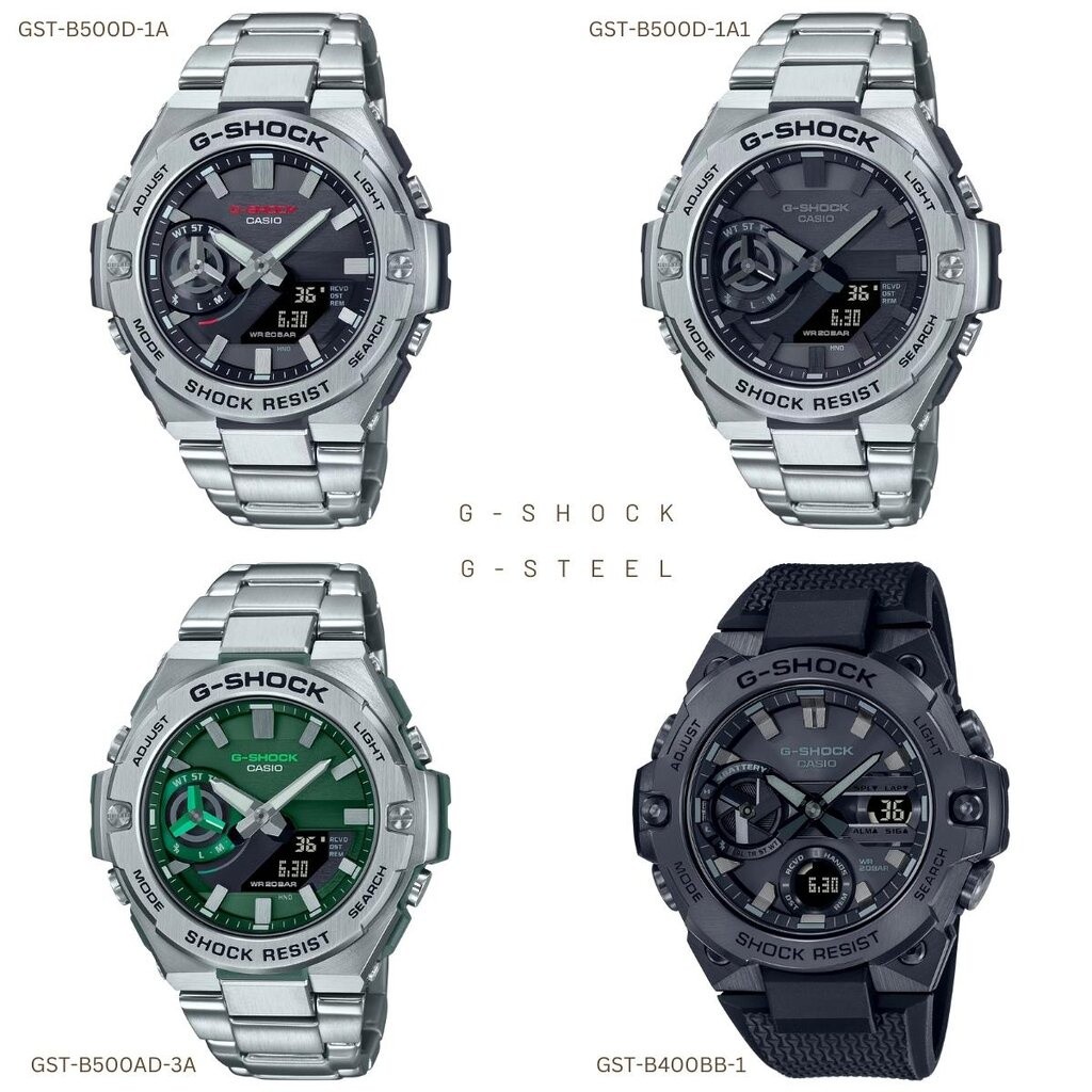 Casio G-Shock G-Steel นาฬิกาข้อมือผู้ชาย รุ่น GST-B500, GST-B400 ,GST-B500D-1A,GST-B500D-1A1,GST ...