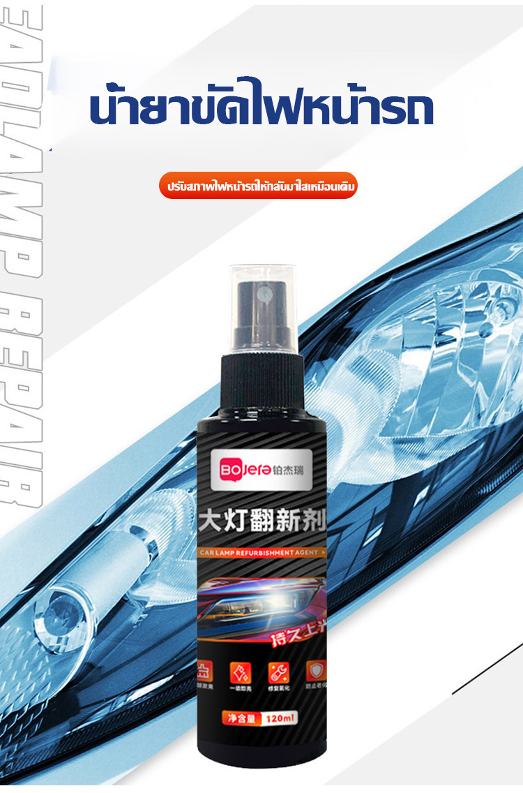 Car headlight decontamination spray lazy self-spray renovation agent ...