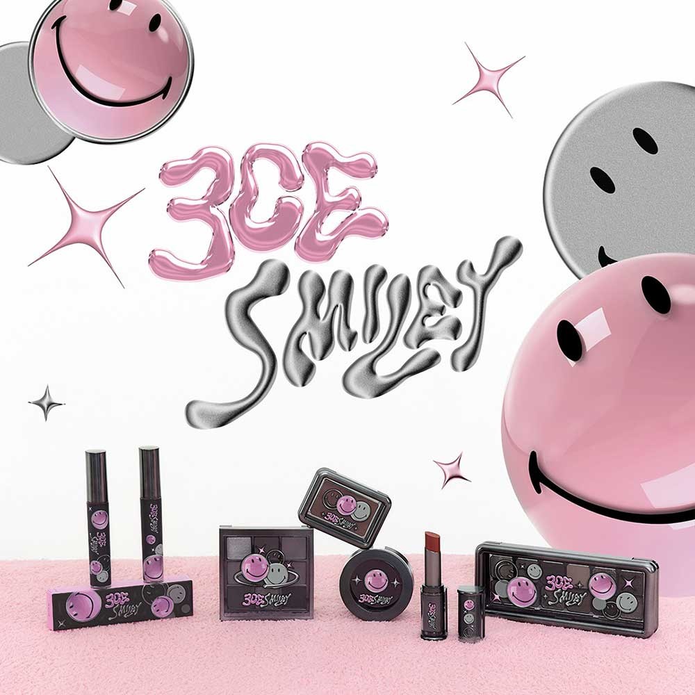 3CE Multi Eye Color Palette 8.5g #A Shy Ash [Smiley] พาเลทอายแชโดว์ 9 ...