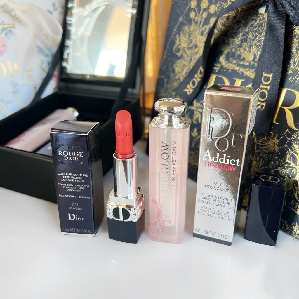Dior Rouge Lipstick & Lip Glow Set (พร้อมส่ง/ของแท้) | Shopee Thailand