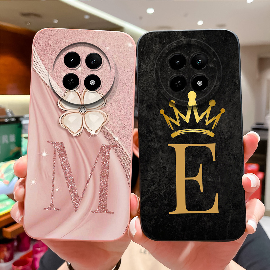 เคสโทรศัพท์สําหรับrealme C65 4Gปกหลังแฟชั่นมงกุฎดอกไม้ที่สวยงามตัวอักษร ...