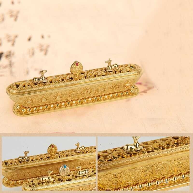 Hope Moon Metal Incense Joss Stick Cones Holder Tower Box Insense ...