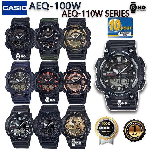 CASIO AEQ-100/AEQ-110/AEQ-110W-3,AEQ-110BW-9A,AEQ-110W-1,AEQ-110W-2A ...