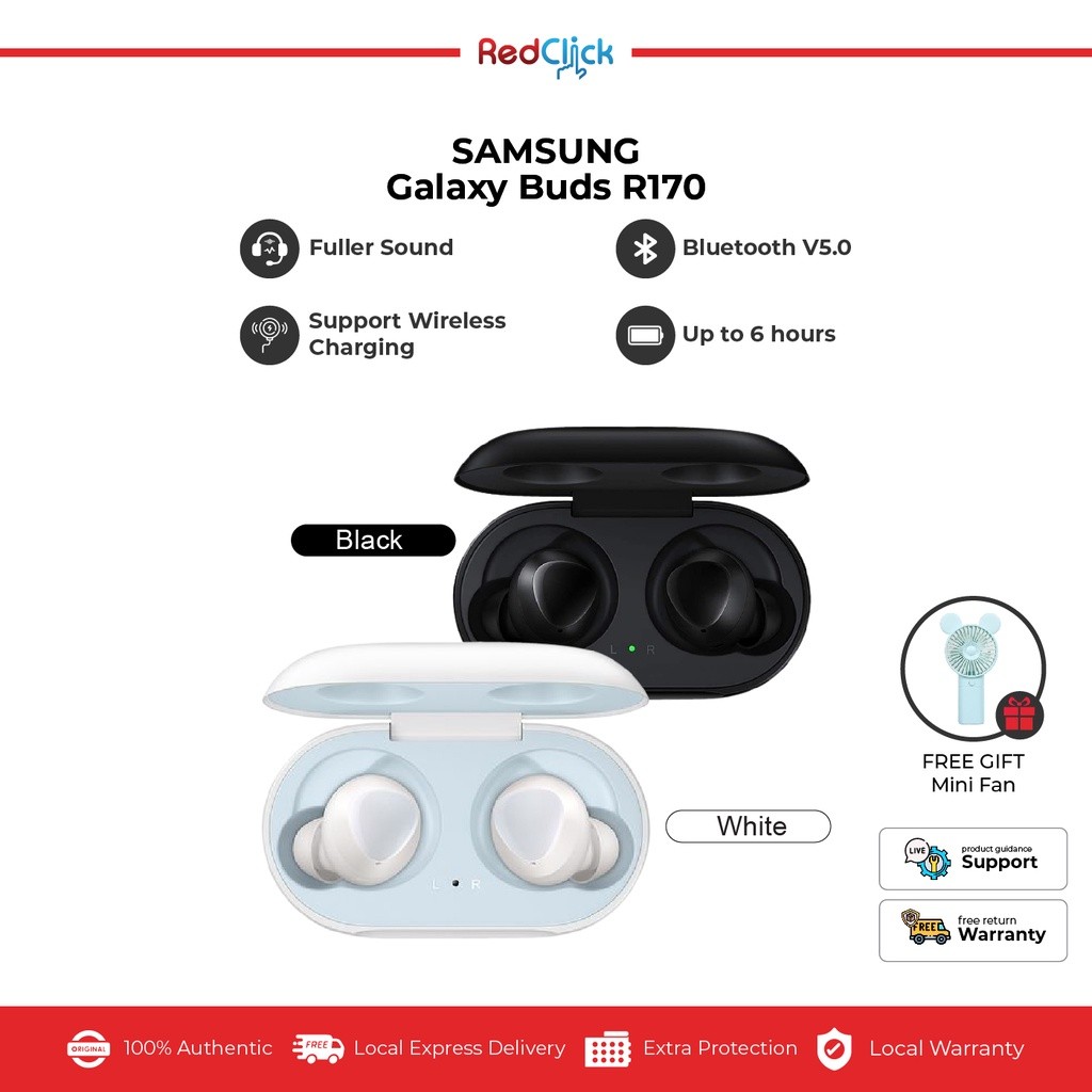 ในสต็อก Samsung Galaxy Buds+/ Buds R170 หูฟังไร้สาย TWS Bluetooth 5.0 ...
