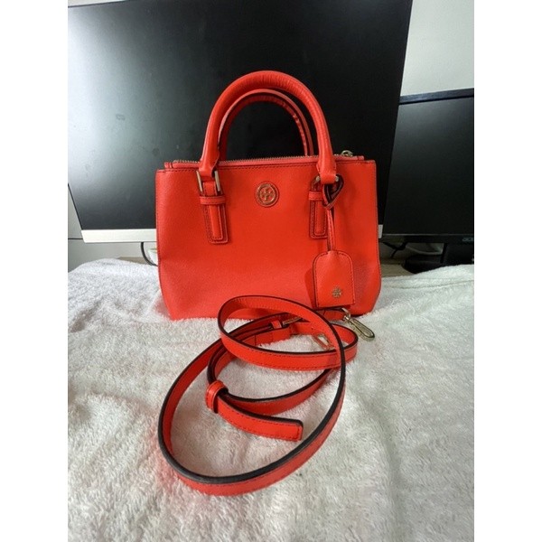 ♞กระเป๋าสะพายไหล่ ถือ Tory Burch สินค้าแบรนด์เนมแท้มือสอง พร้อมใช้งาน ...