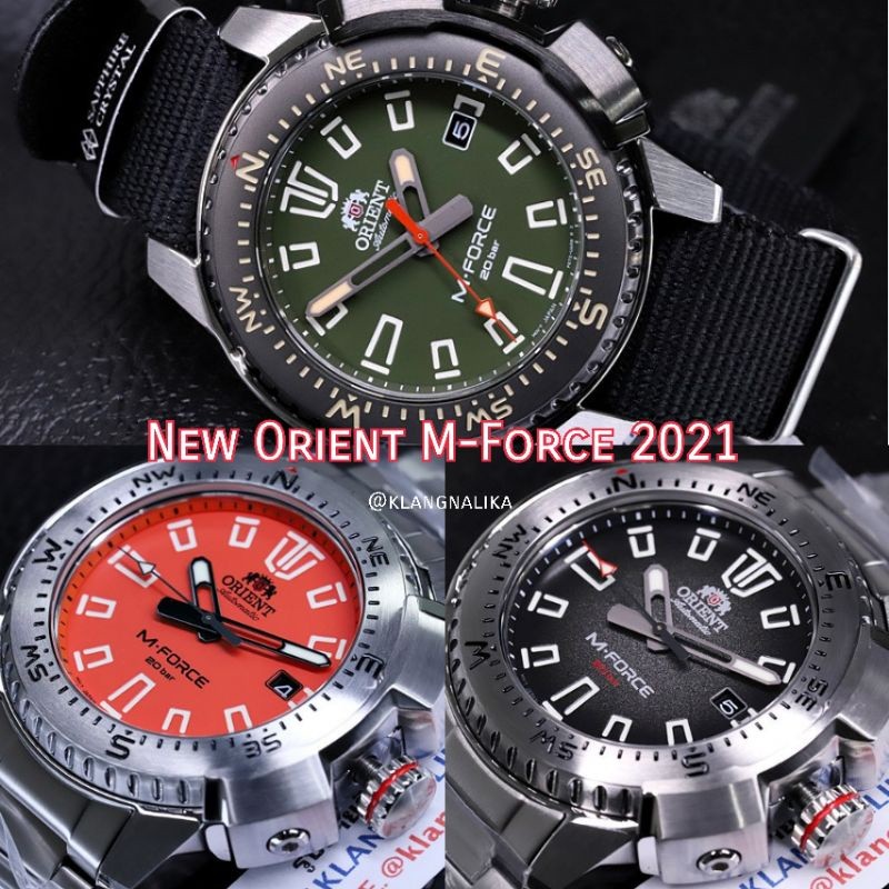 (แถมกล่องแบบพกพา) นาฬิกา Orient M-Force Automatic รุ่น RA-AC0N01B / RA ...