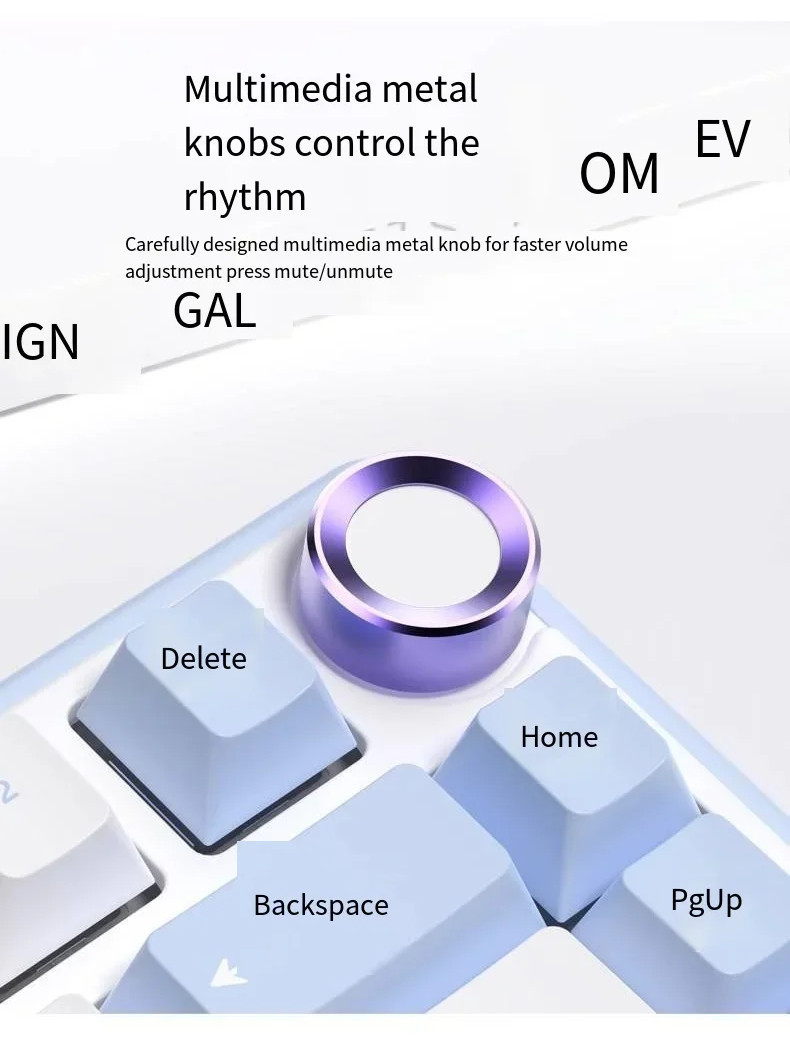 Rk R75 Pro คีย์บอร์ดไร้สาย QMK 75% Custom 3 โหมด RGB พร้อมปุ่มปรับระดับ ...