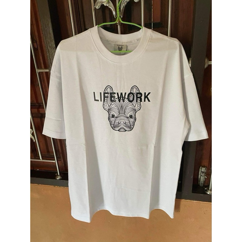 ♞,♘,♙เสื้อ LIFEWORK สีขาว mnm | Shopee Thailand