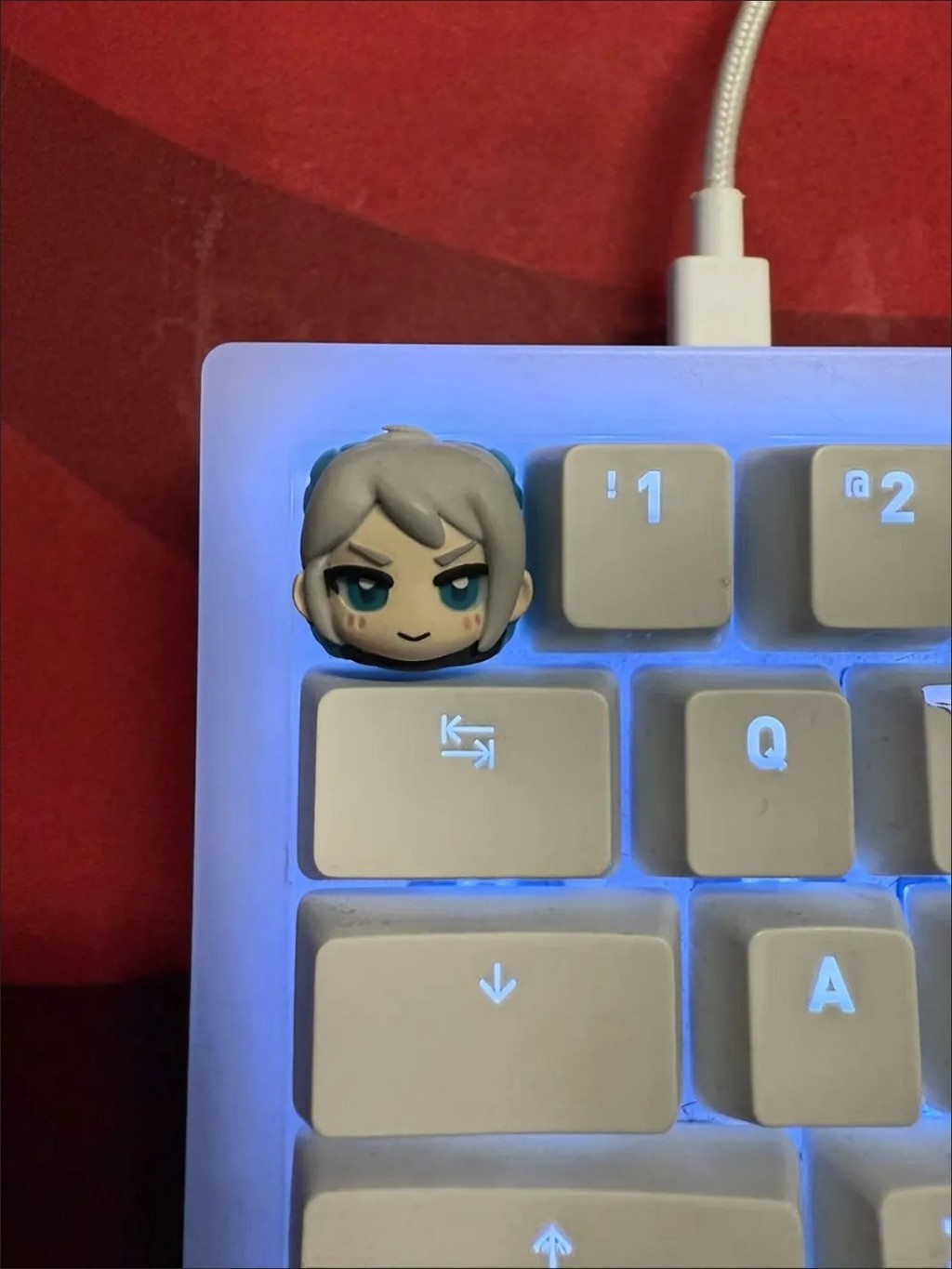 Valorant Keycap น่ารักการ์ตูน 3D สร้างสรรค์น่ารัก MX สวิทช์คีย์บอร์ดเร ...