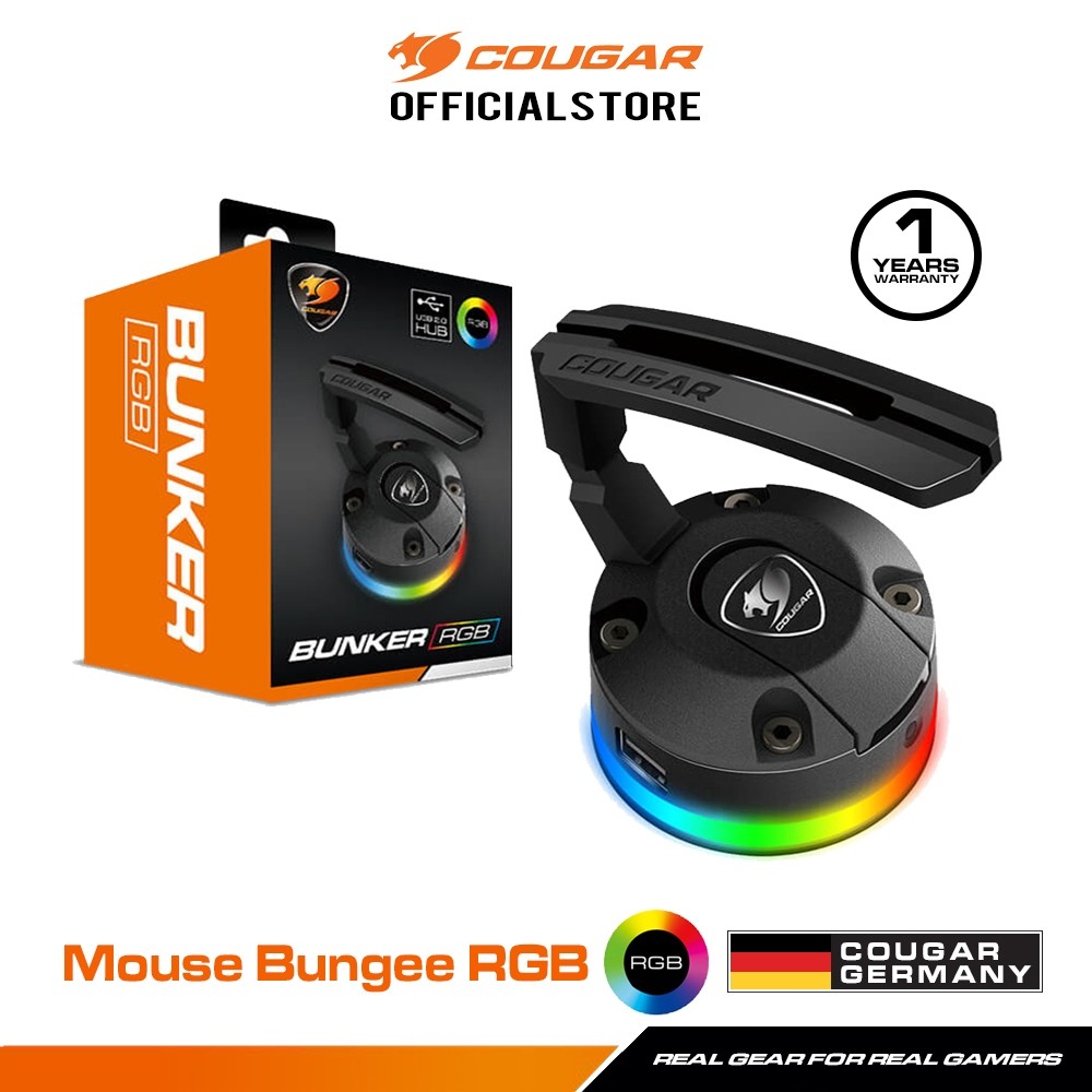 COUGAR Bunker RGB : Mouse Bungee เมาส์ บันจี้ มีไฟ RGB + USB hub 2 ...