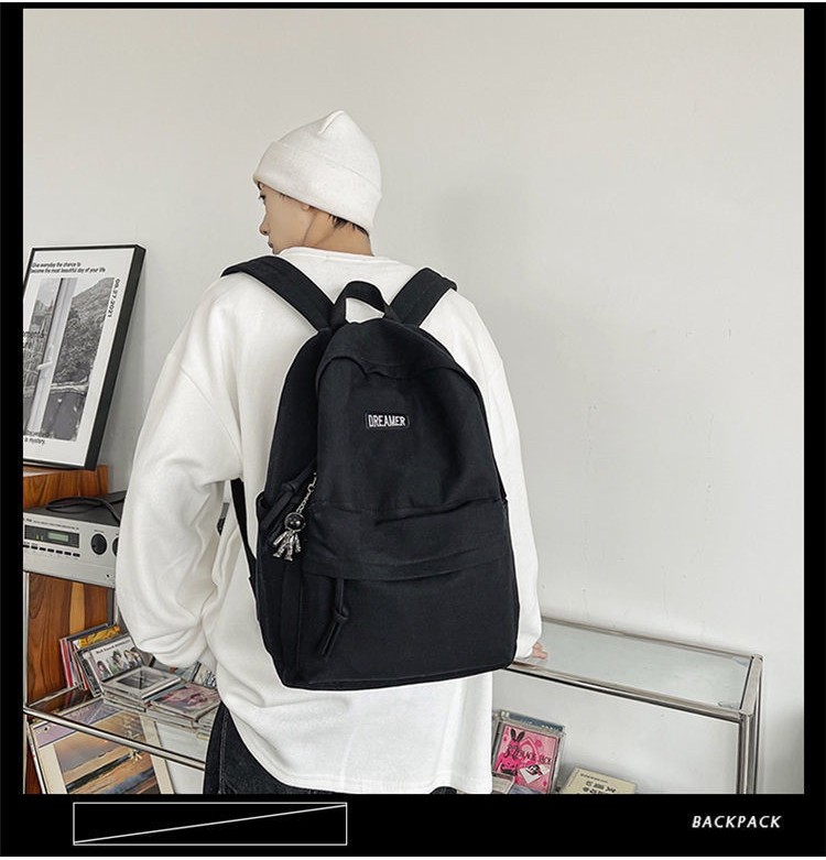 มูซูน กระเป๋านักเรียนผ้าแคนวาสญี่ปุ่นความจุขนาดใหญ่สําหรับผู้ชายและ ...