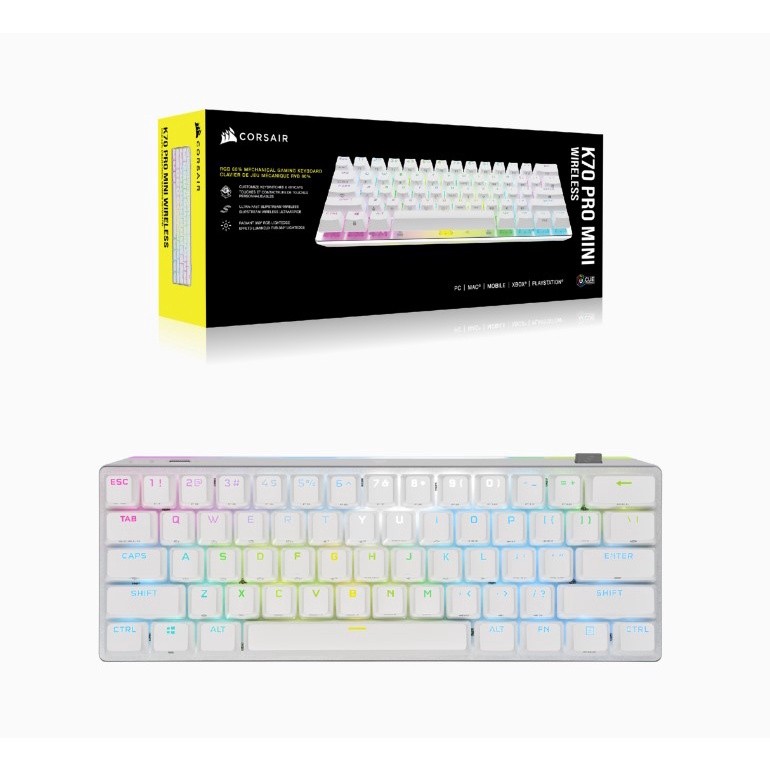 K70 PRO MINI WIRELESS 60% Mechanical CHERRY MX Speed Switch Keyboard ...