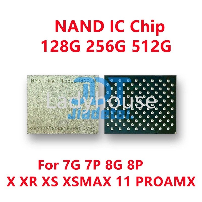Hdd หน่วยความจําแฟลช NAND ชิป IC 128GB 256GB 512GB สําหรับโทรศัพท์ iP ...