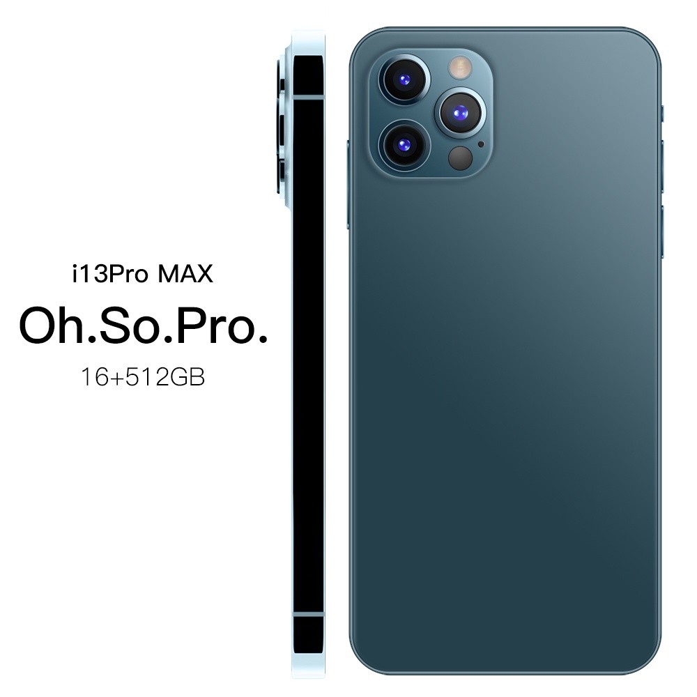 ในสต็อก I13 Pro Max 6.7 นิ้ว HD 5G สมาร์ทโฟน 16 + 512GB 10 Core Android ...