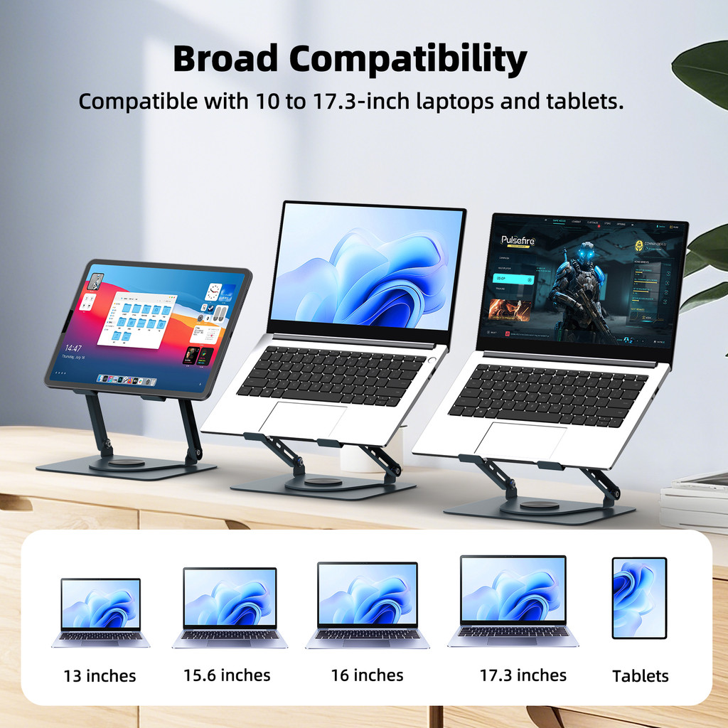 GOOJODOQ แล็ปท็อป Cooling Bracket Hollow out การออกแบบแบบพับได้พัดลม ...