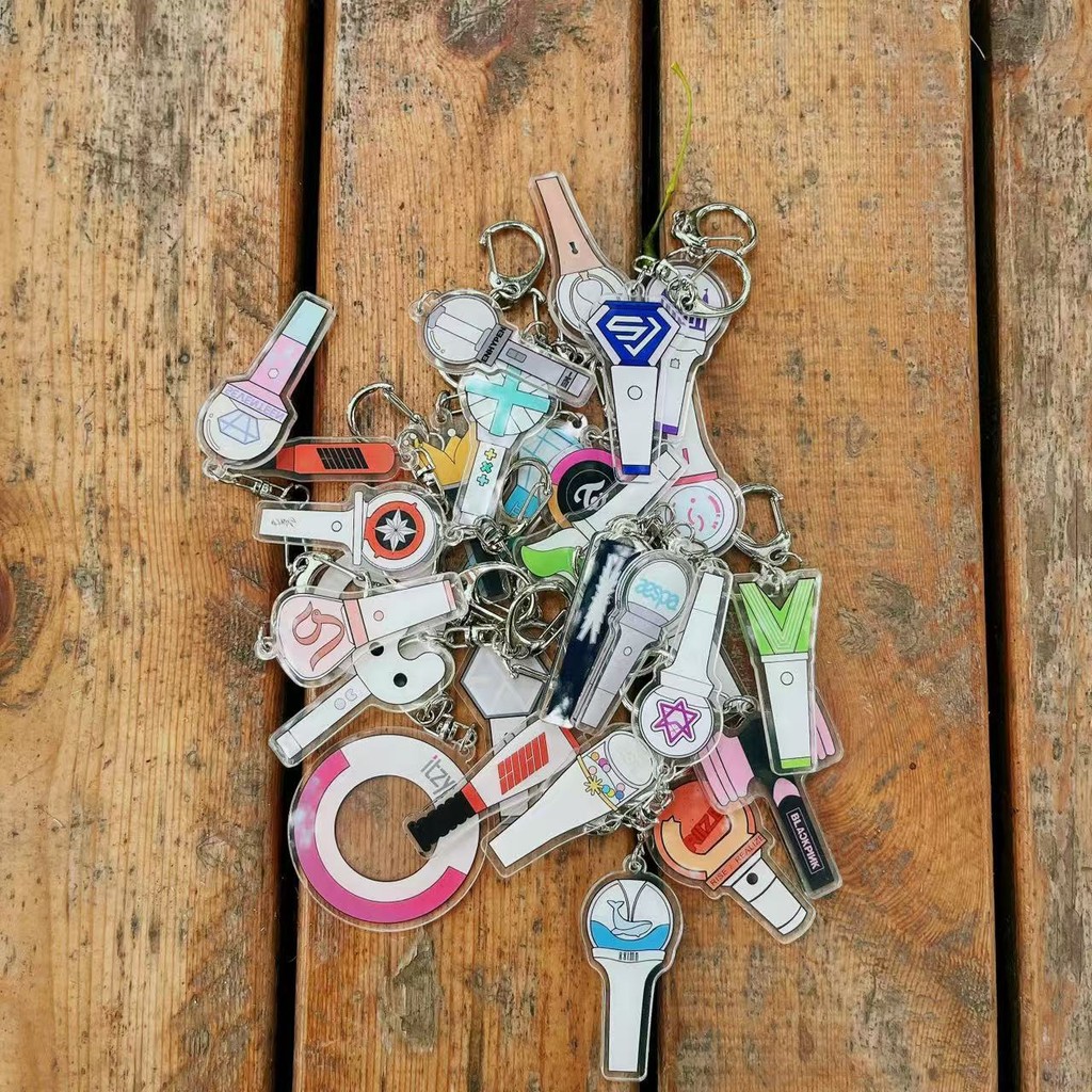 Kpop Idol Straykids BABYMONSTER Seventeen TXT อะคริลิค Lightstick Charm พวงกุญแจพวงกุญแจ ...