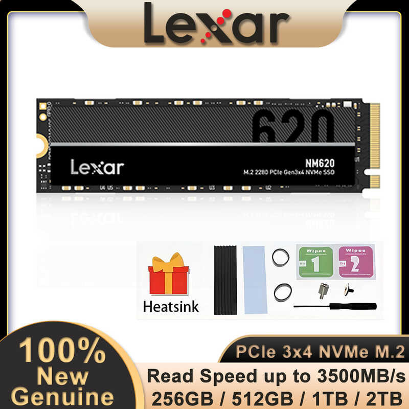 Lexar a ใหม่ NM620 SSD M.2 NVME ฮาร์ดดิสก์ 256GB 512GB 1TB 2TB M2 2280 ...