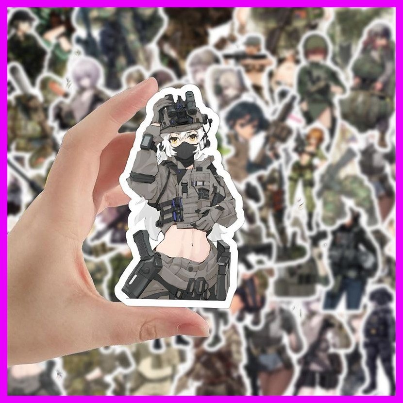 สติ๊กเกอร์ Girls Frontline (50 แผ่น) Game Girls Frontline Camouflage ...