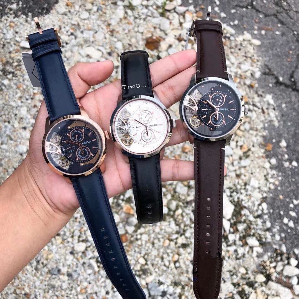ในสต็อก ME1163 Me1164 Fossil โครงกระดูกผู้ชาย chrono selfwinding นาฬิกา ...