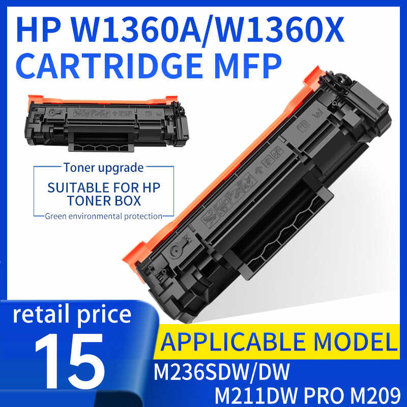 HP 0 สำหรับตลับหมึก w1360a ตลับหมึก HP 136a / x LaserJet MFP m236sdw ...