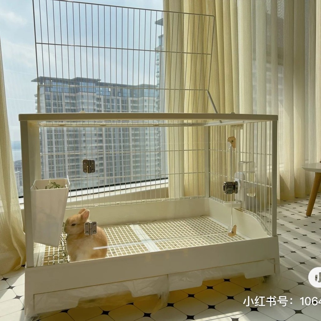 Umi Rabbit Cage การดูลิ้นชักคู่ลิ้นชักคู่กระต่ายขนาดใหญ่เสบียงสัตว์ ...